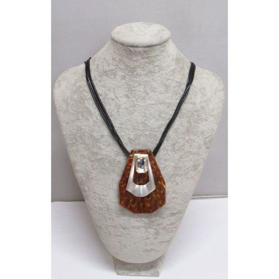 brown resin cord jewelry wholesaler | accessoiresengros.com