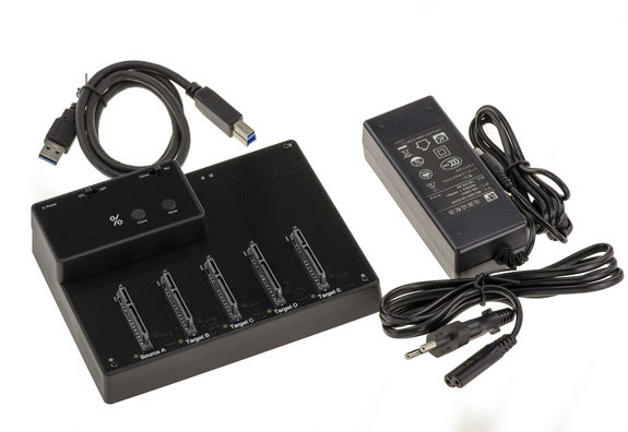 Docking Station. Dock for 5 HDD SATA 2.5 15+7 Link USB3.0 with CLONING ...