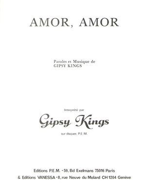 partition-gipsy-kings-amor-amor