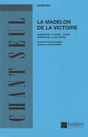 Partition Maurice Chevalier La Madelon de la victoire-paroles-