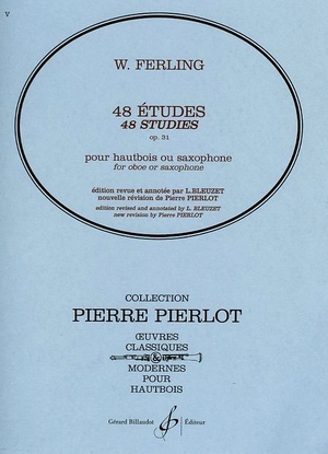 Recueil FERLING 48 études op.31 pour hautbois ou saxophone