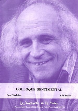 Partition piano et chant-Léo Ferré-Colloque sentimental-paroles-