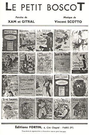 Partition-Berthe Sylva-Le petit Boscot-paroles-accords